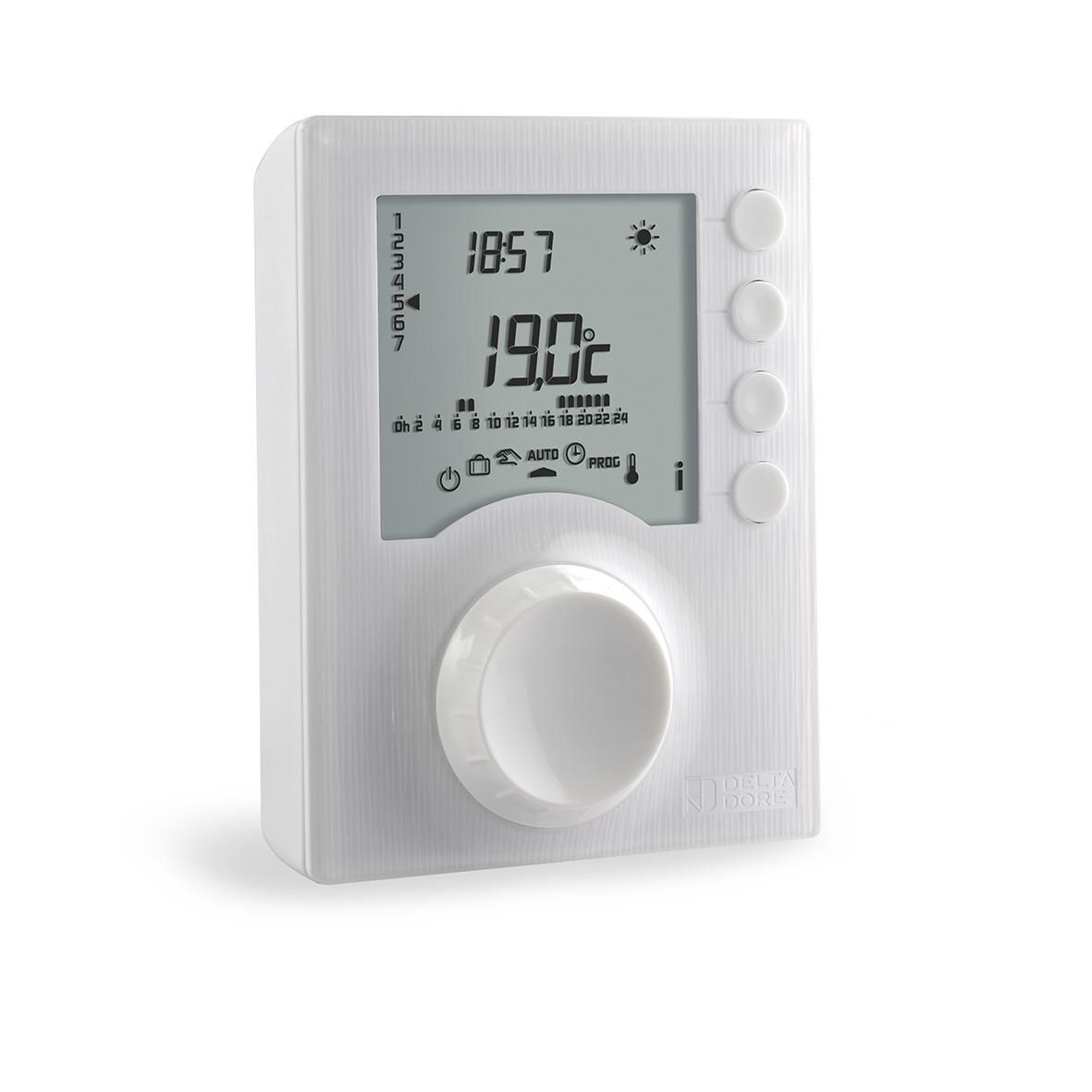 DELTA DORE - Thermostat à piles programmable filaire pour chauffage ...