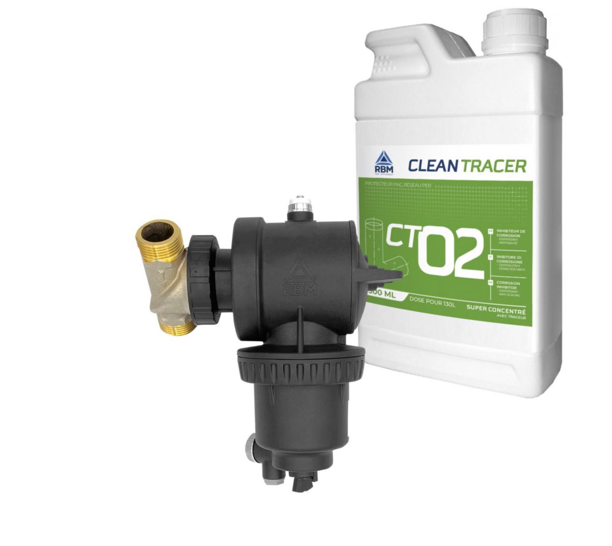 RBM - Pack filtre + produit MP2 1'' MM + CT02 réf : 39820610 | Dispart