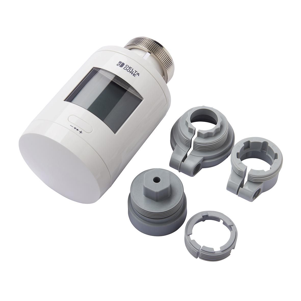 DELTA DORE - Tête thermostatique intelligente pour radiateur eau chaude ...